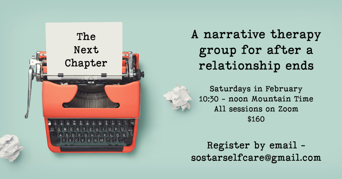 The Next Chapter: Narrative therapy group » Tiffany Sostar